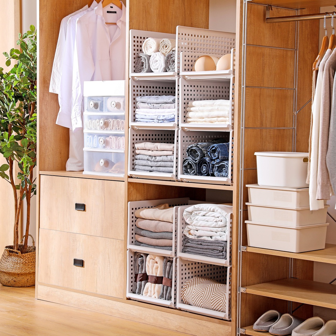 衣橱收纳整理效果图,衣柜收纳图片,衣柜整理收纳技巧图片(第3页)_大山谷图库